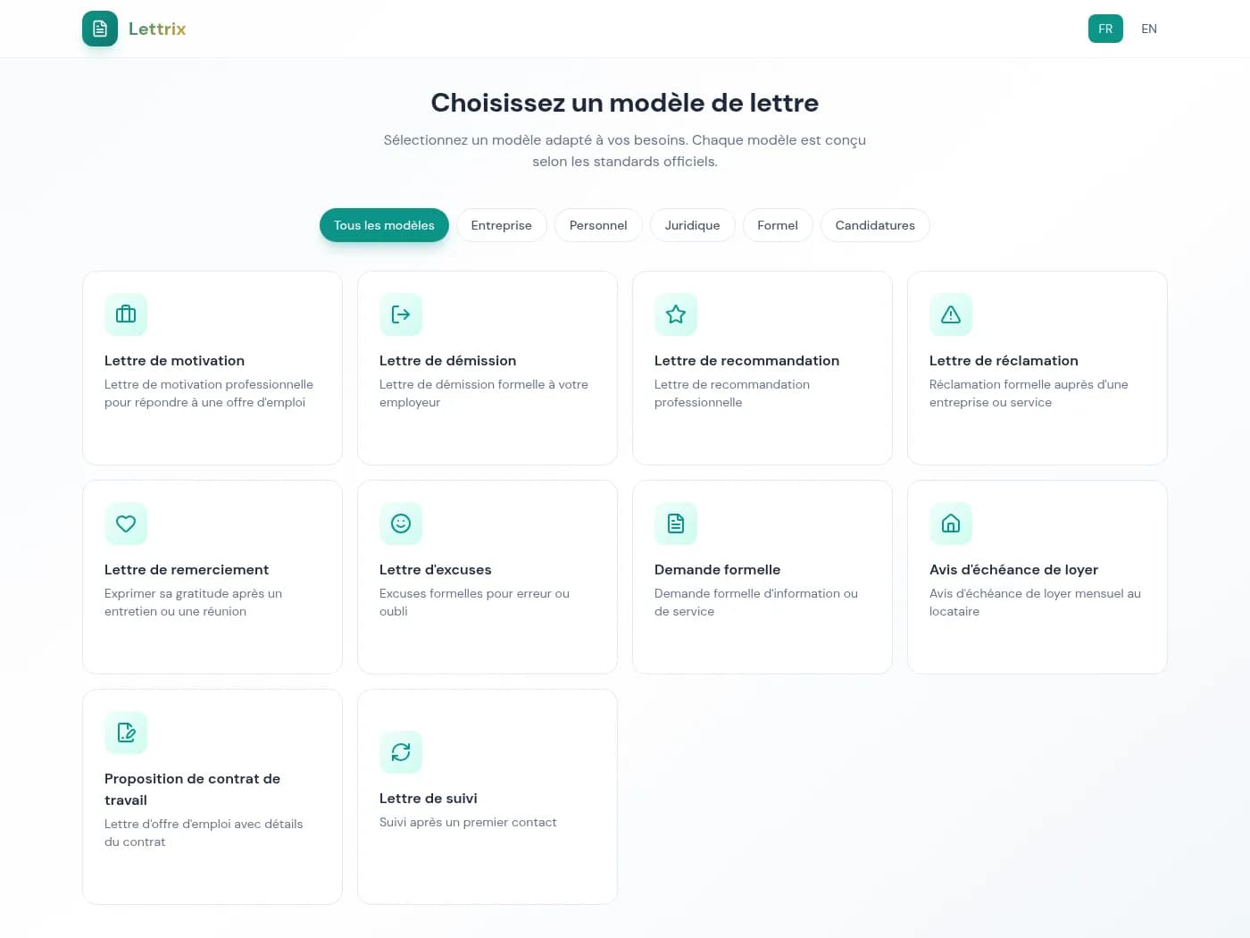 Lettrix Web Platform