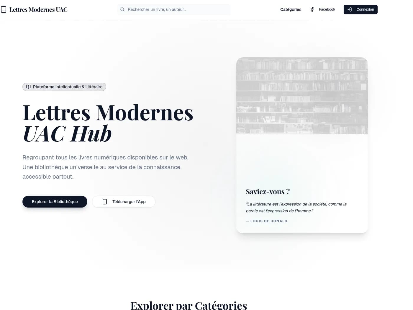 Lettres Modernes UAC Hub