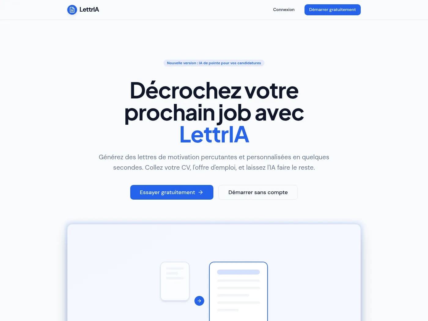 LettrIA Cover Letter AI