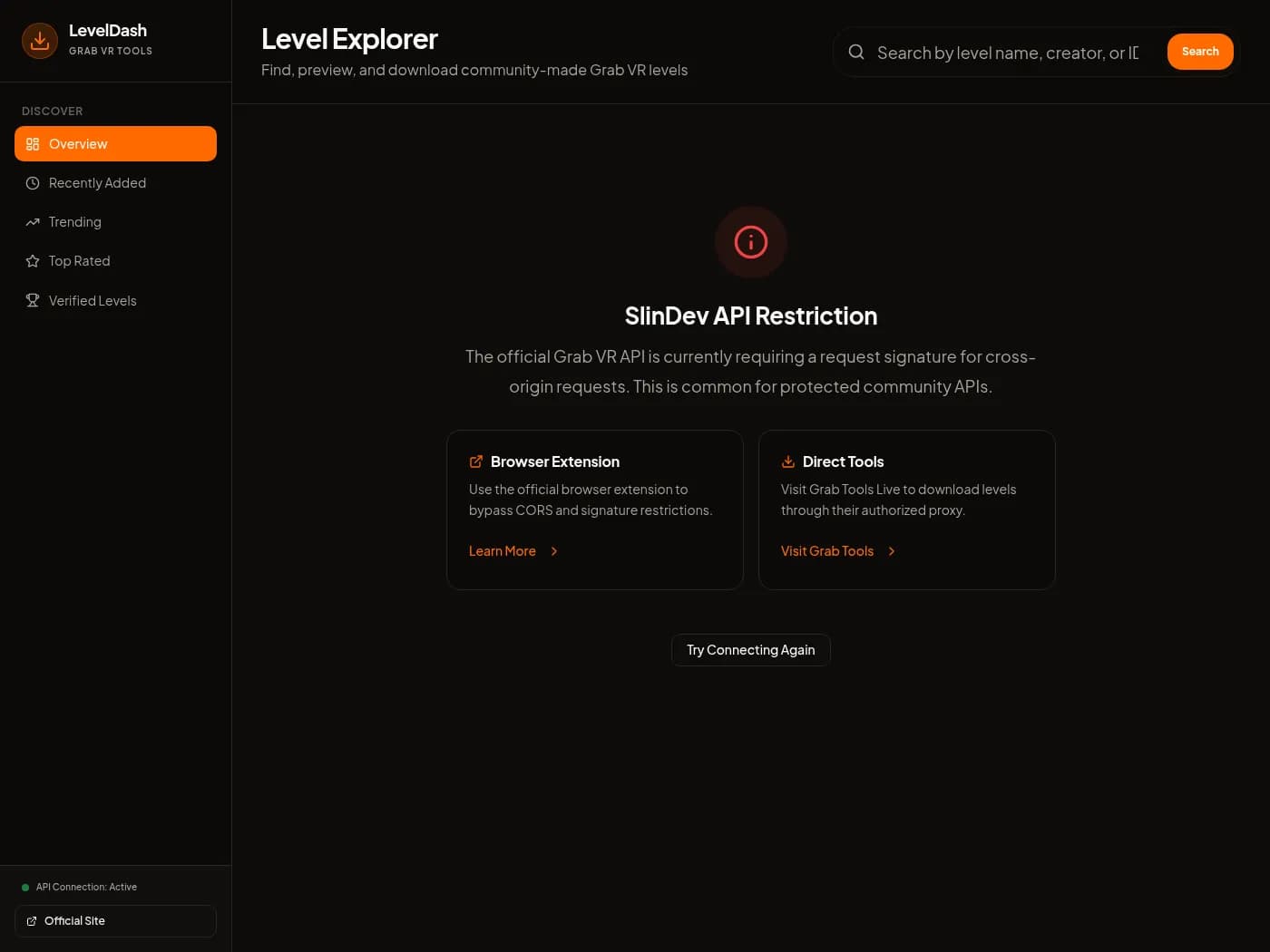 Level Download Dashboard