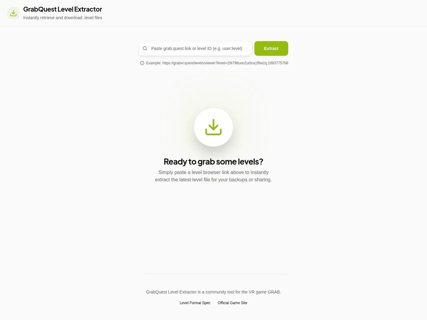 GrabQuest Level Extractor