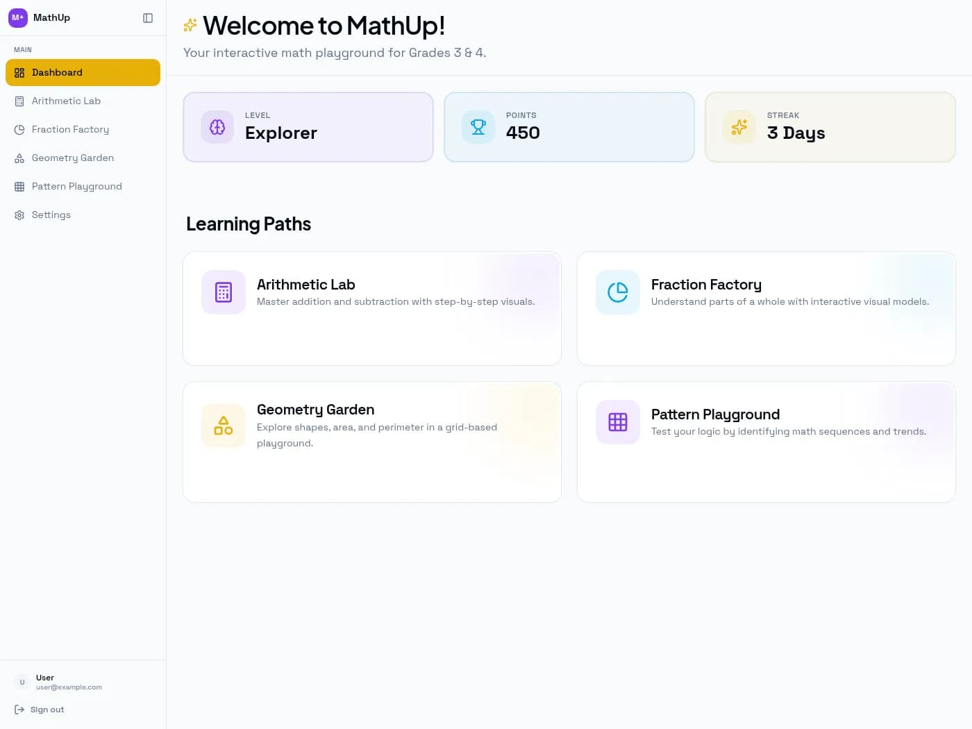 Level Up Math Calculator