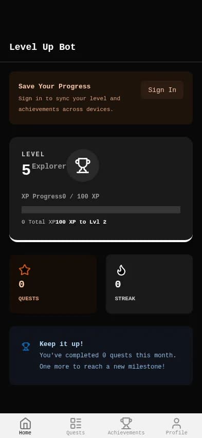 Level Up Bot