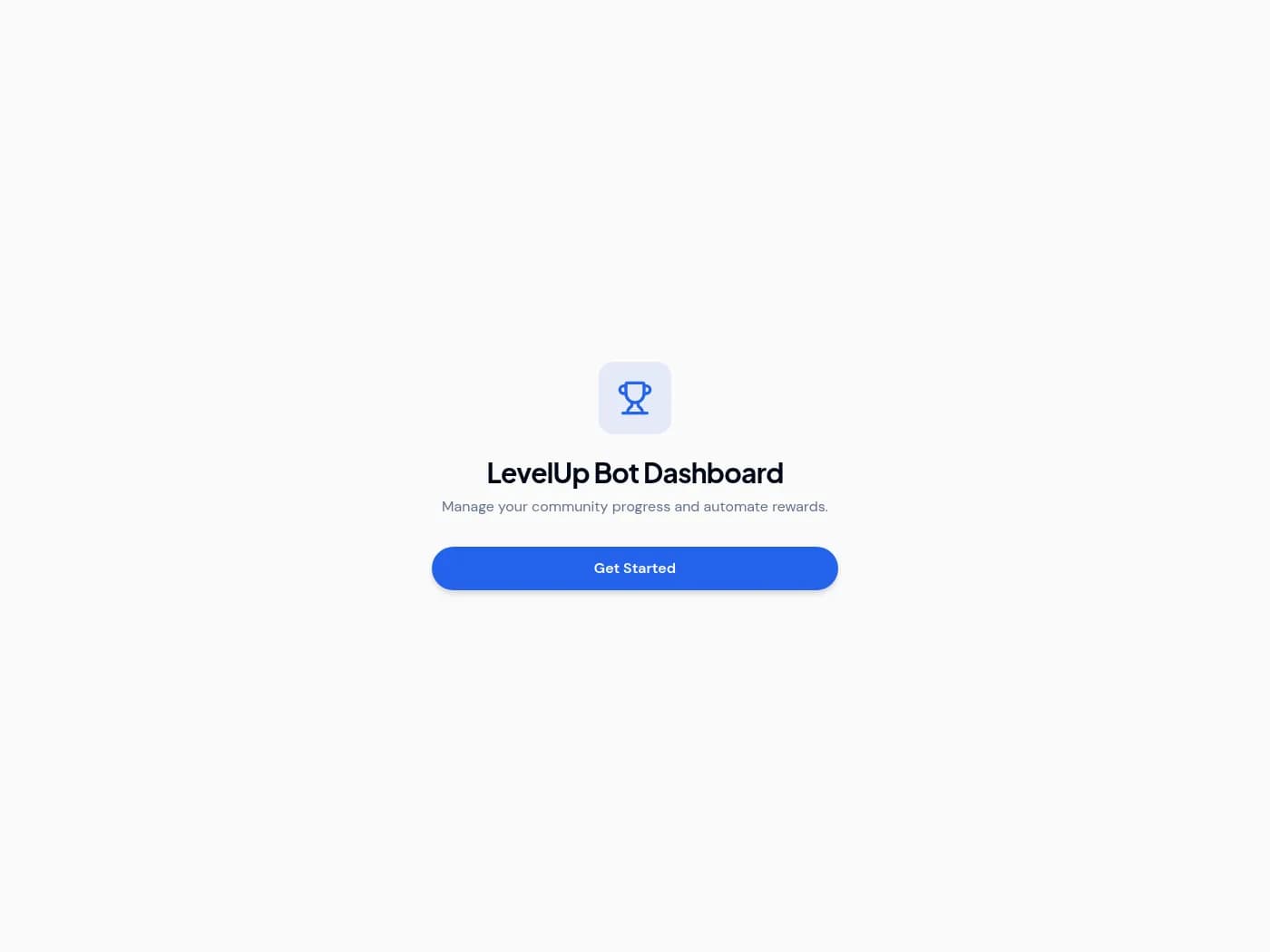Level Up Bot Dashboard
