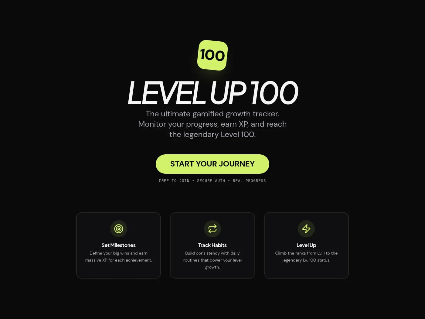 Level Up 100 Tracker