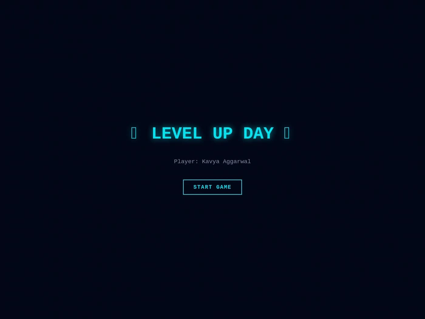 Level Up Birthday Site