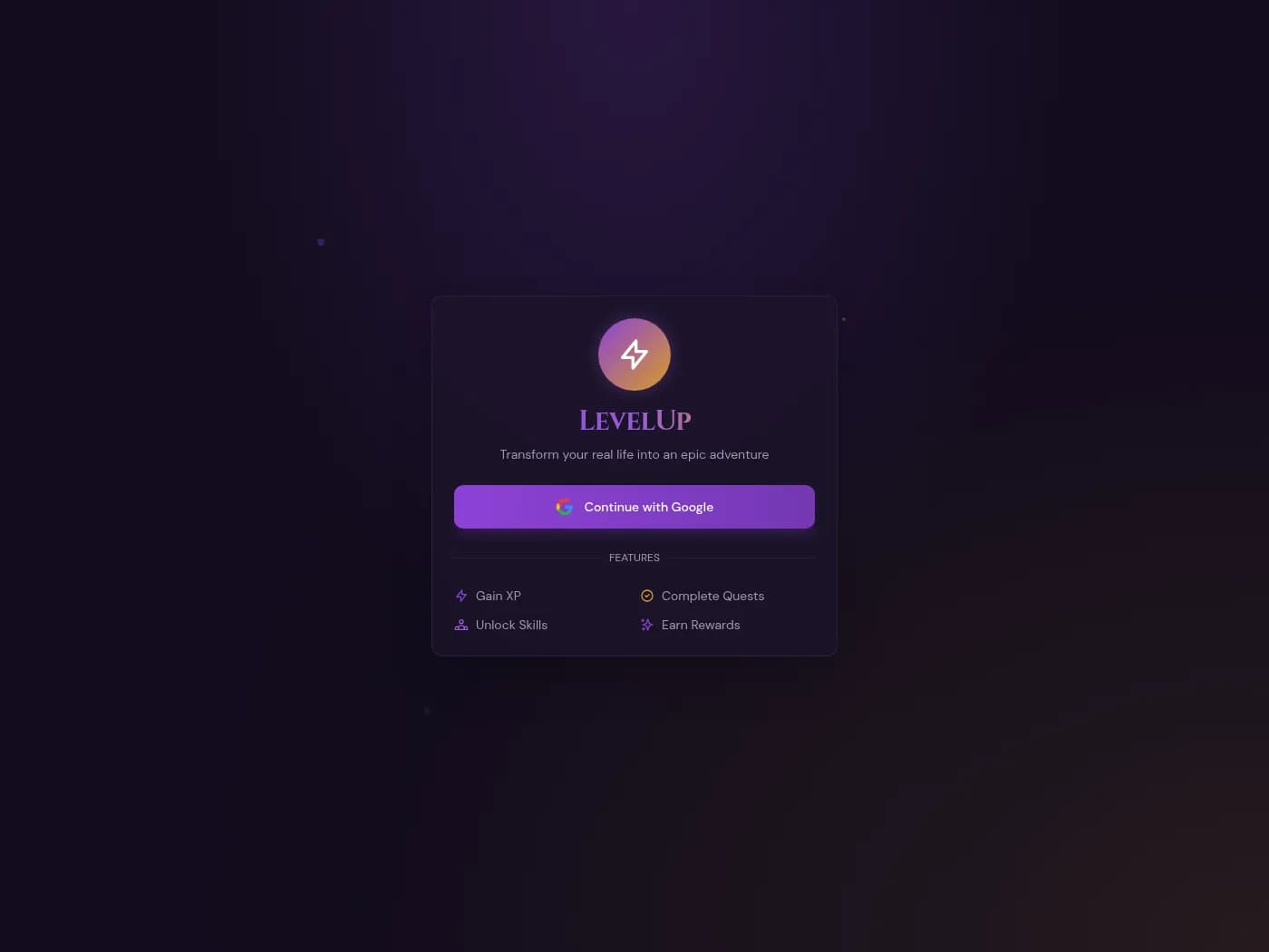 LevelUp RPG Life Tracker