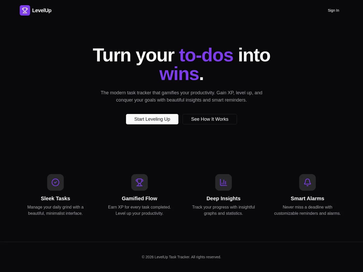 LevelUp Task Tracker