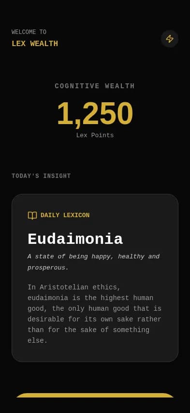 Lex Wealth App
