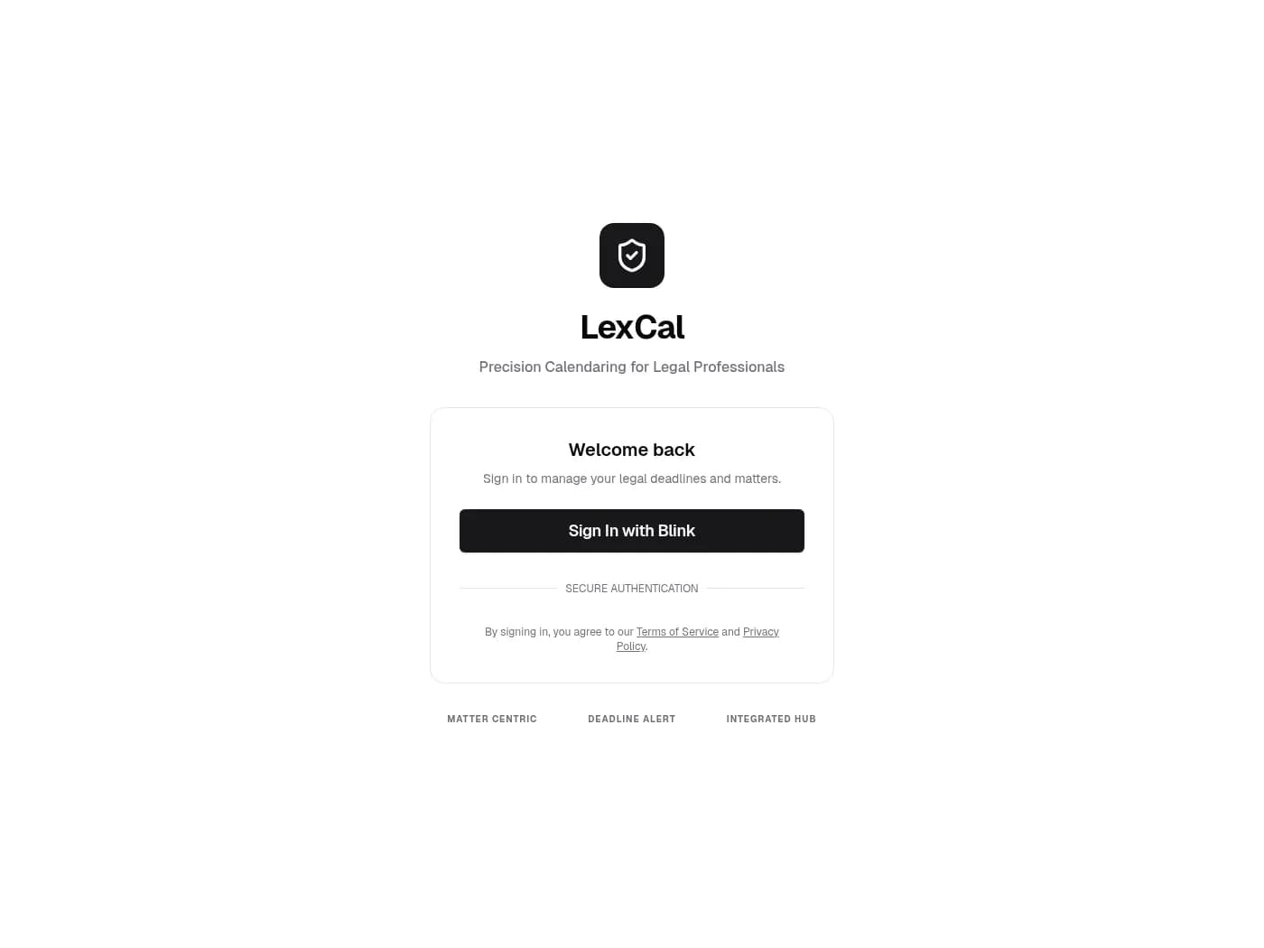 LexCal Legal Calendar