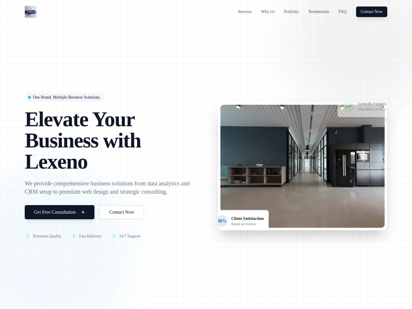 Lexeno Corporate Website