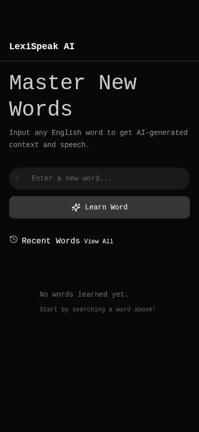 LexiSpeak AI App