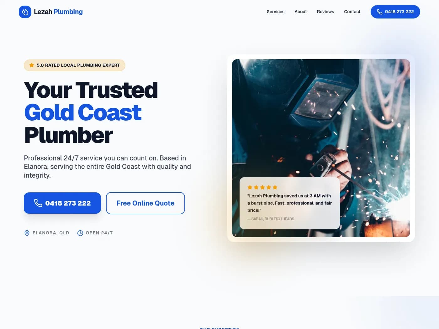 Lezah Plumbing Webpage