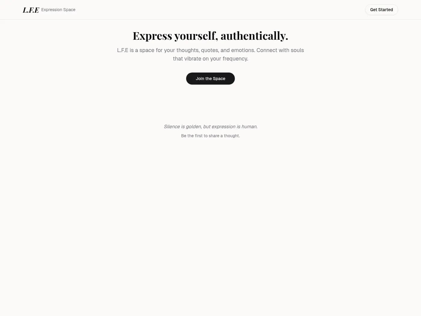 L.F.E Expression Space