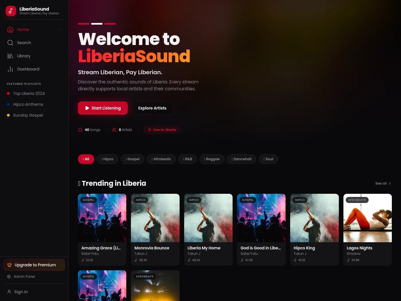 LiberiaSound Music Platform