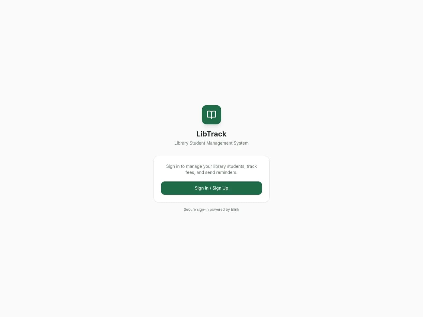 Library Student Tracker