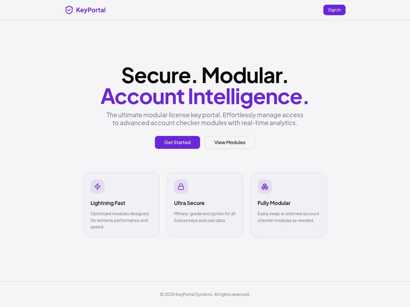 License Key Web Portal