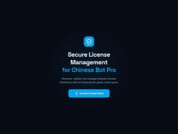 Chinese Bot Pro License