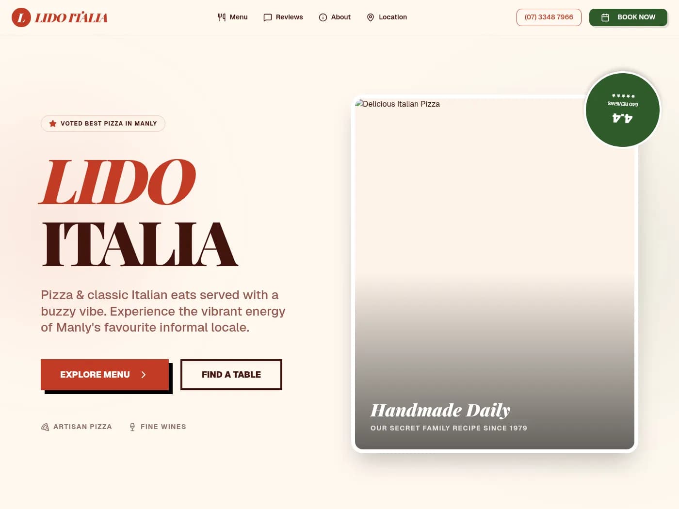 Lido Italia Maximalist Site