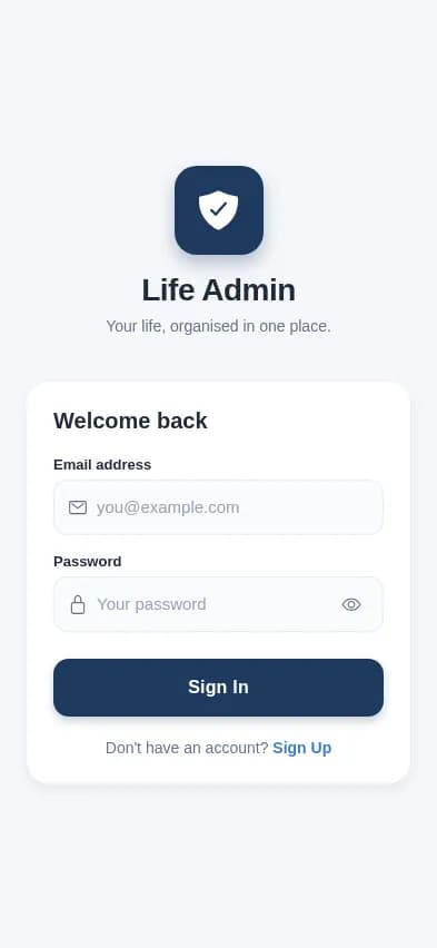 Life Admin Suite