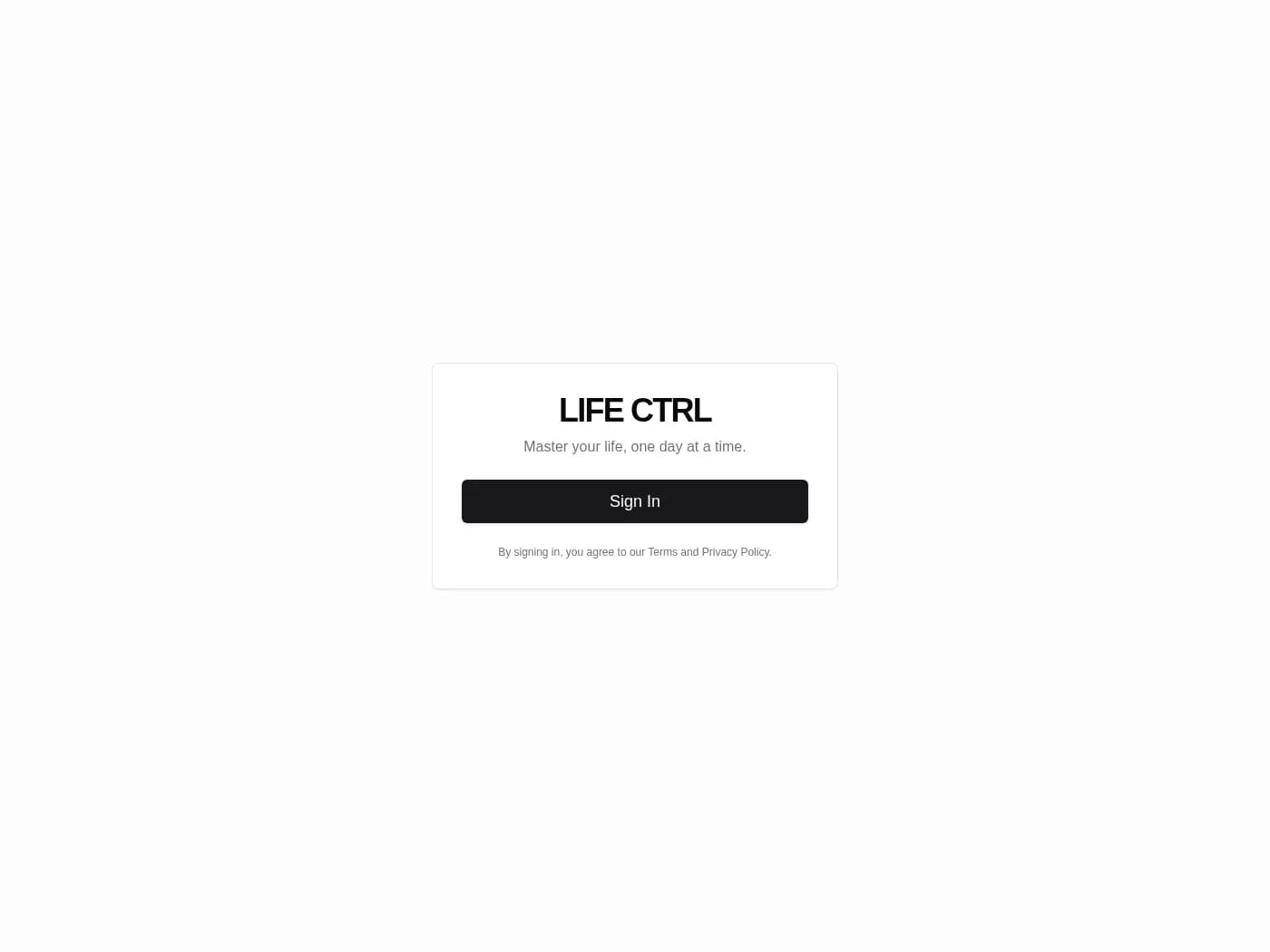 Life Control Center