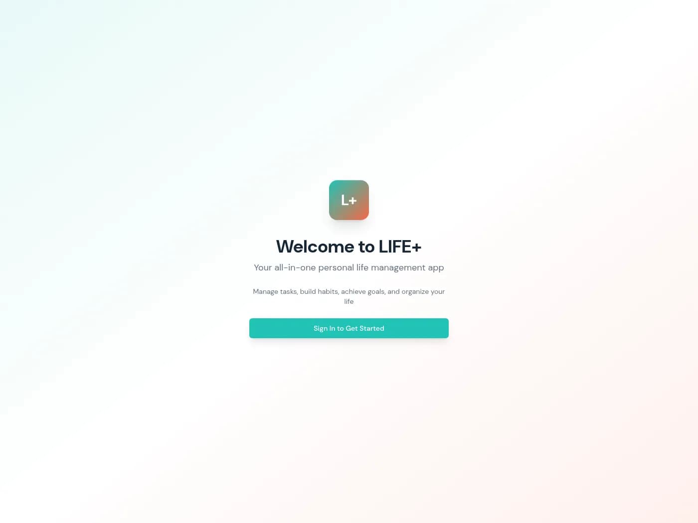 LIFE+ Personal Dashboard
