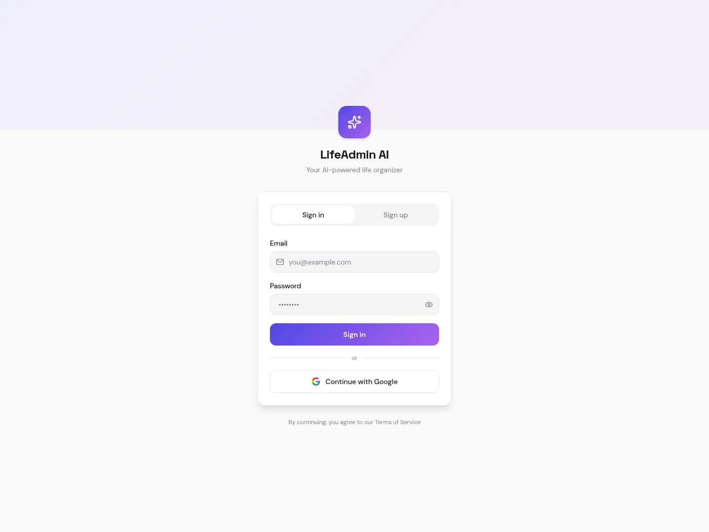 LifeAdmin AI