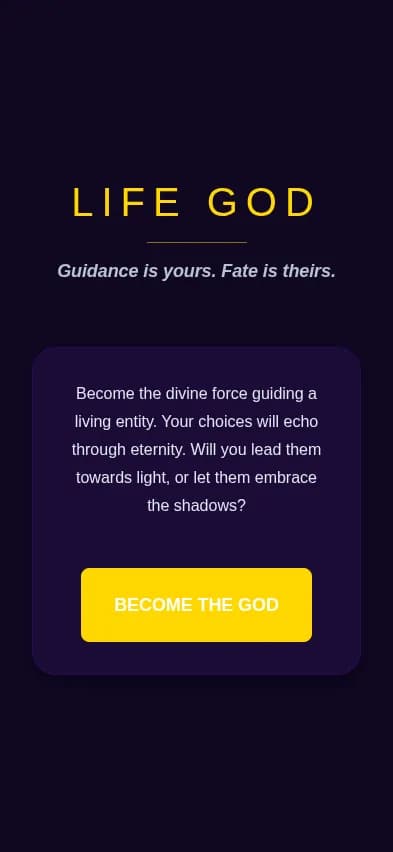 LifeGod Mobile Game