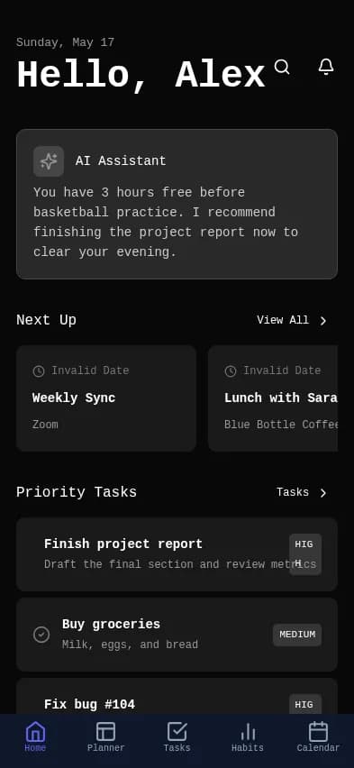 LifeHub AI Organizer
