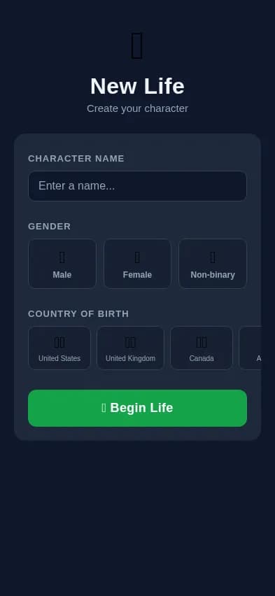 LifeSim Clone