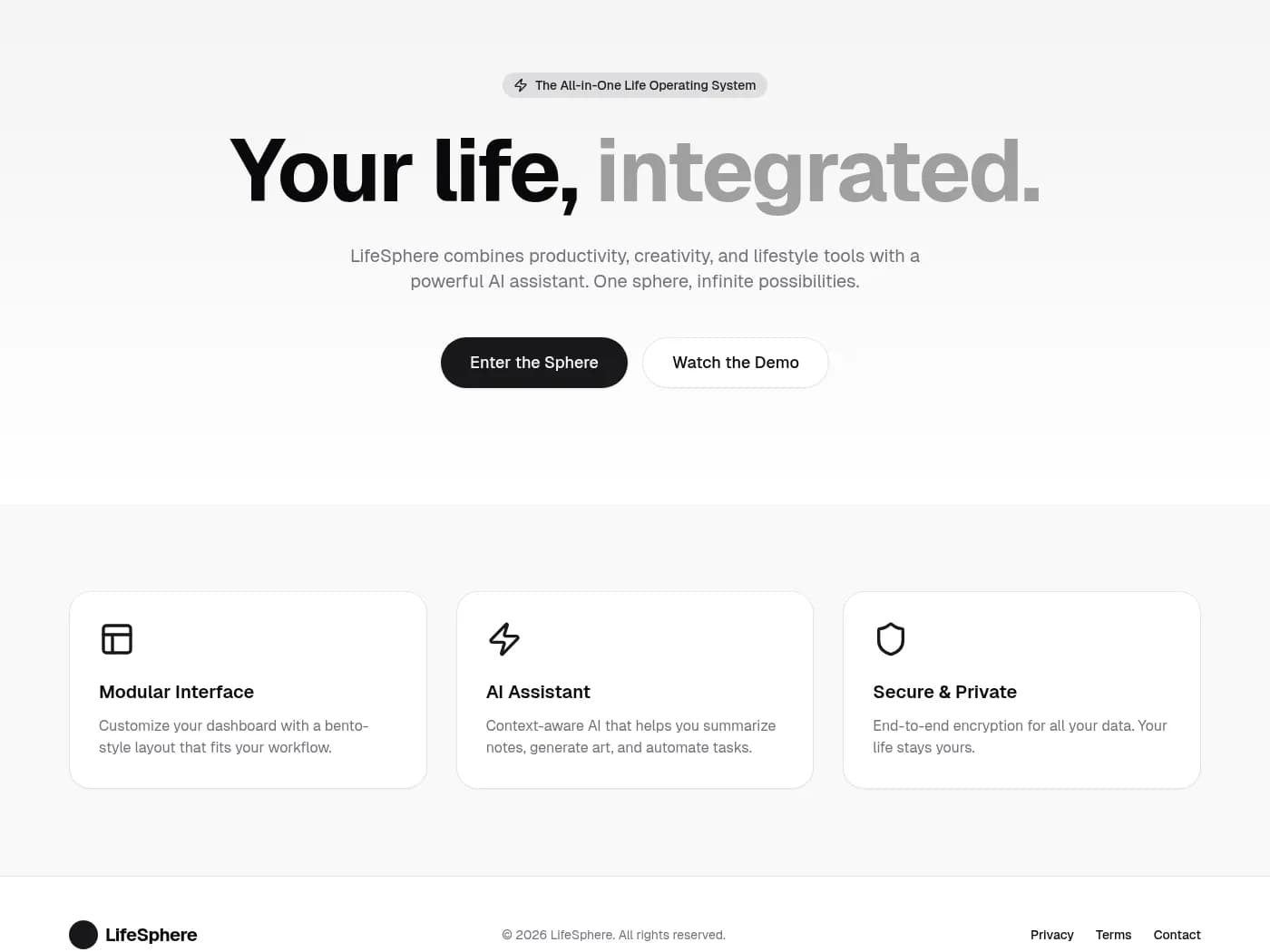 LifeSphere All-in-One App