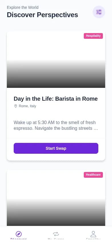 LifeSwap AR Empathy App