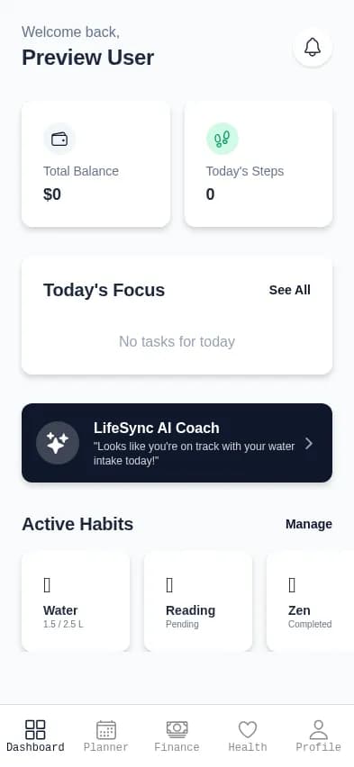 LifeSync AI Assistant