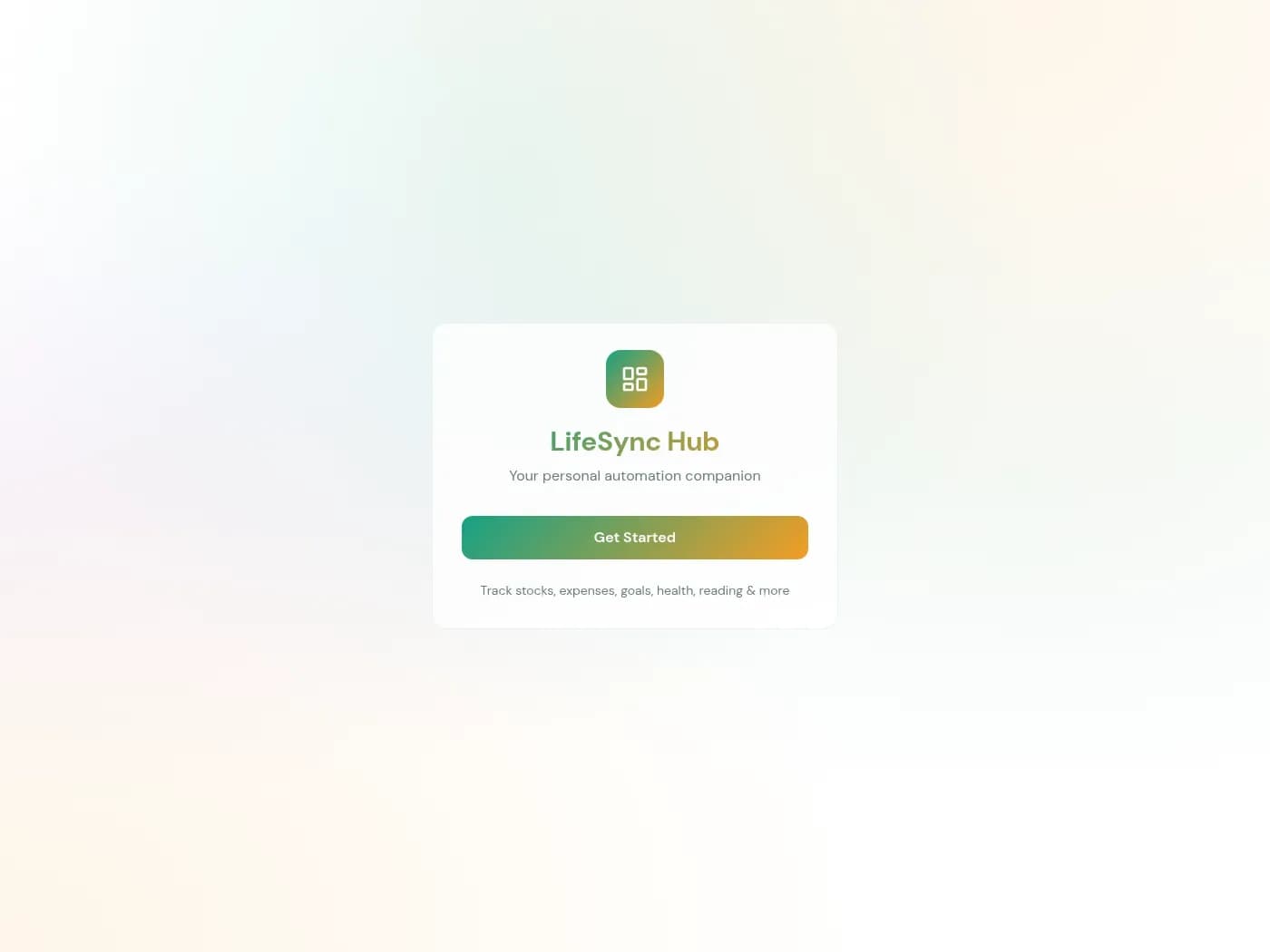 LifeSync Hub