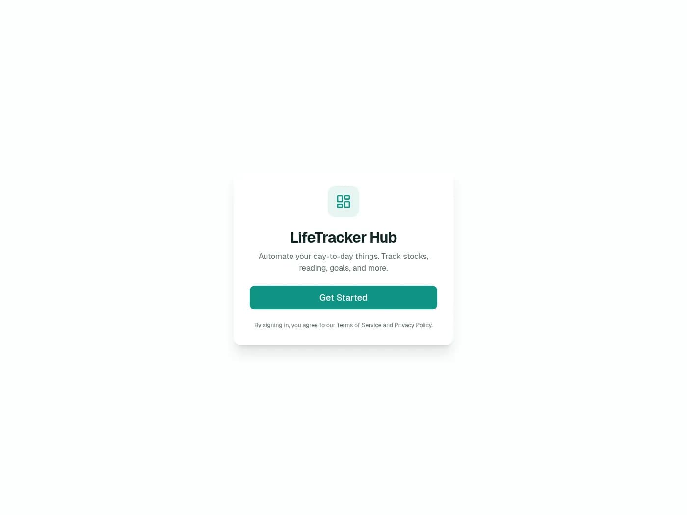 LifeTracker Hub