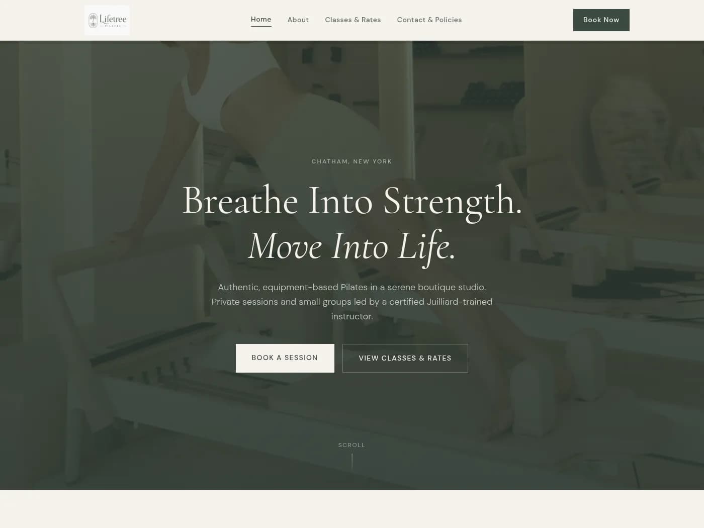 Lifetree Pilates Website
