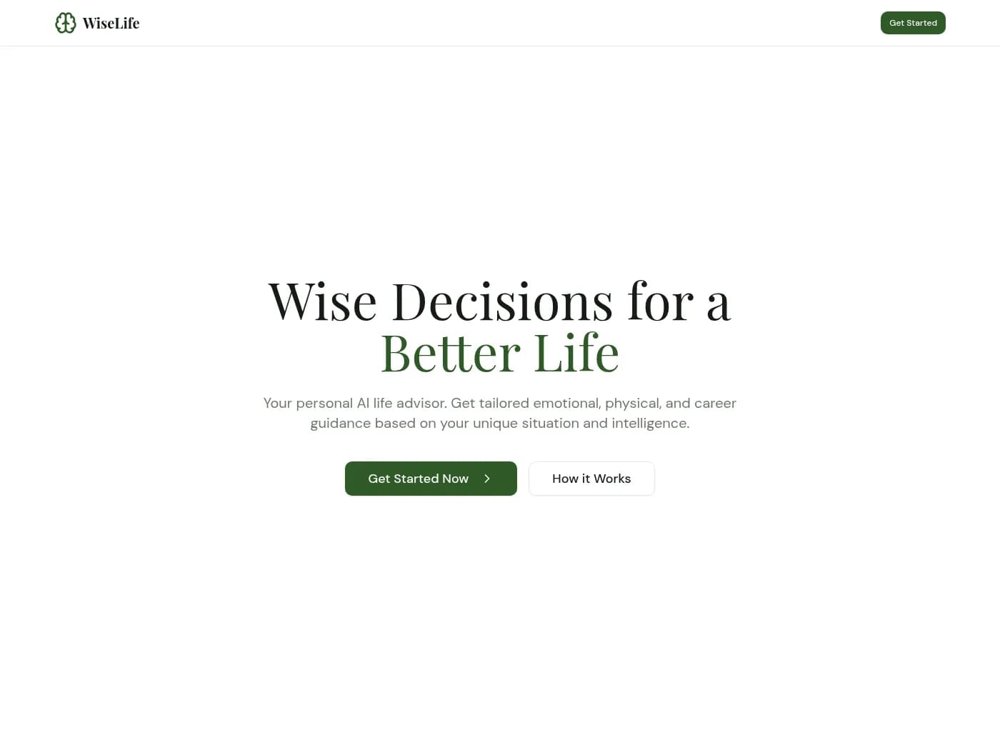 WiseLife AI Advisor