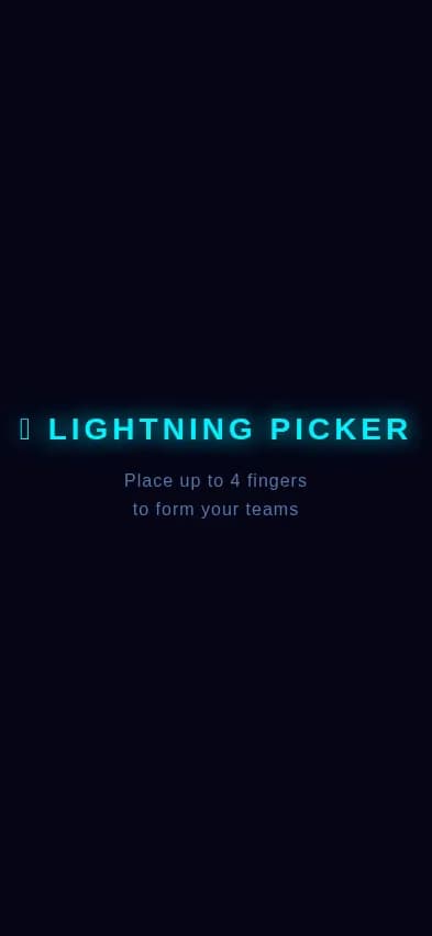 Lightning Team Picker
