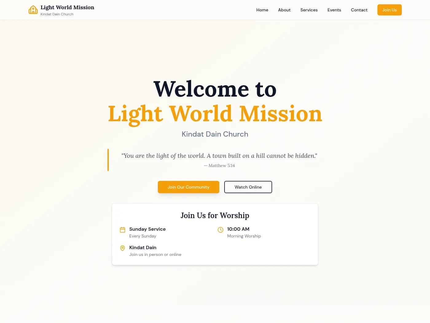 Light World Mission Web