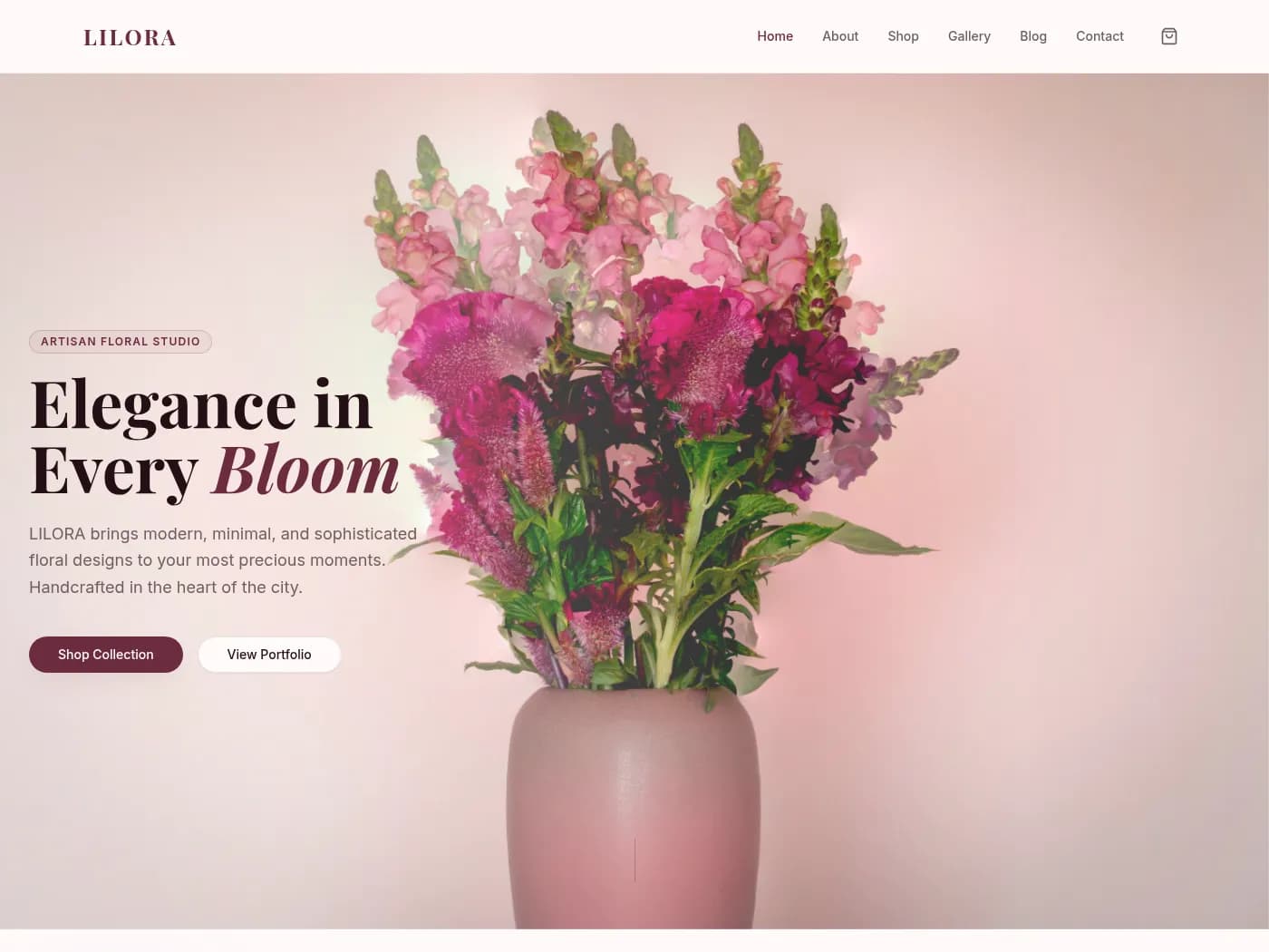 Lilora Floral Website
