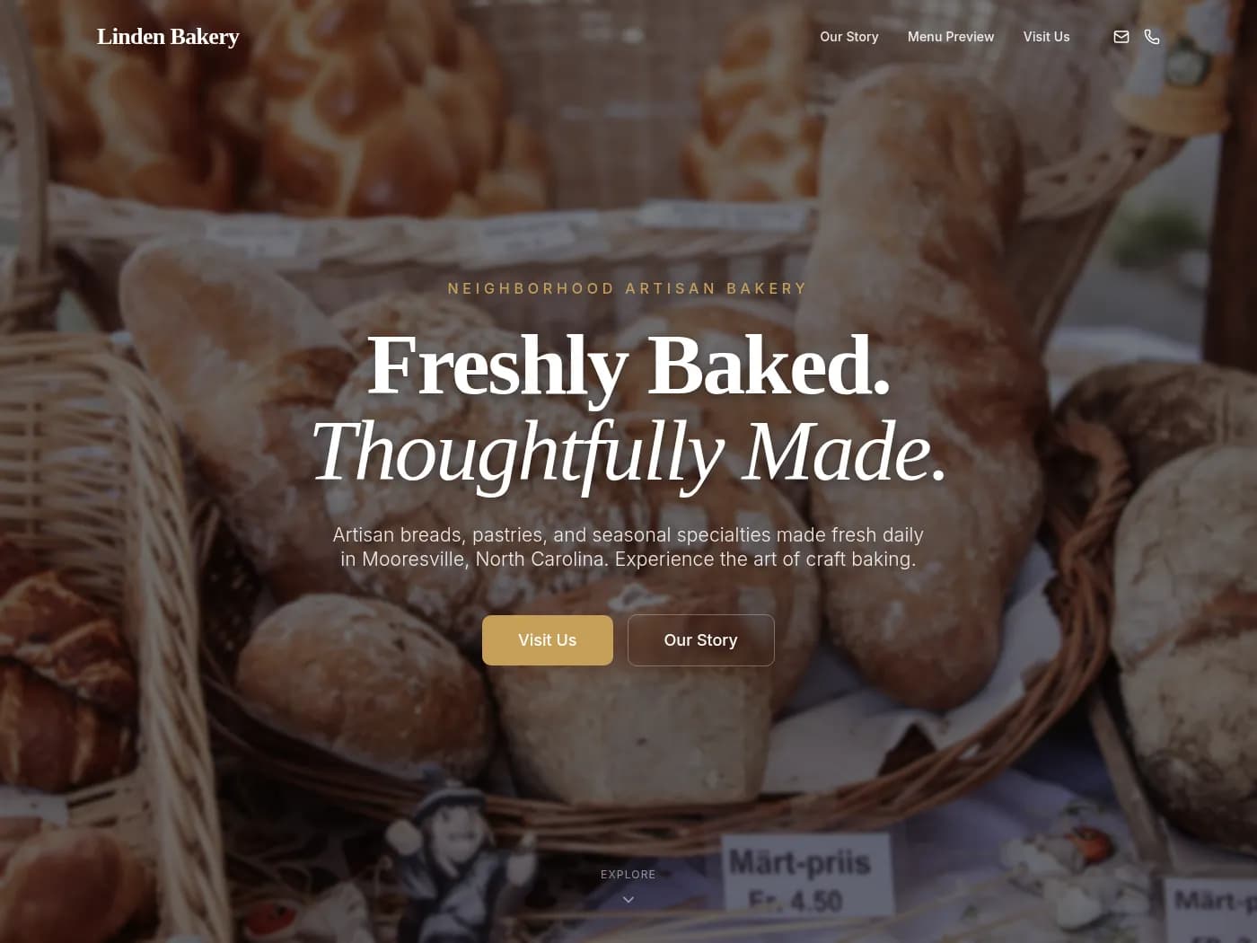 Linden Bakery Showcase