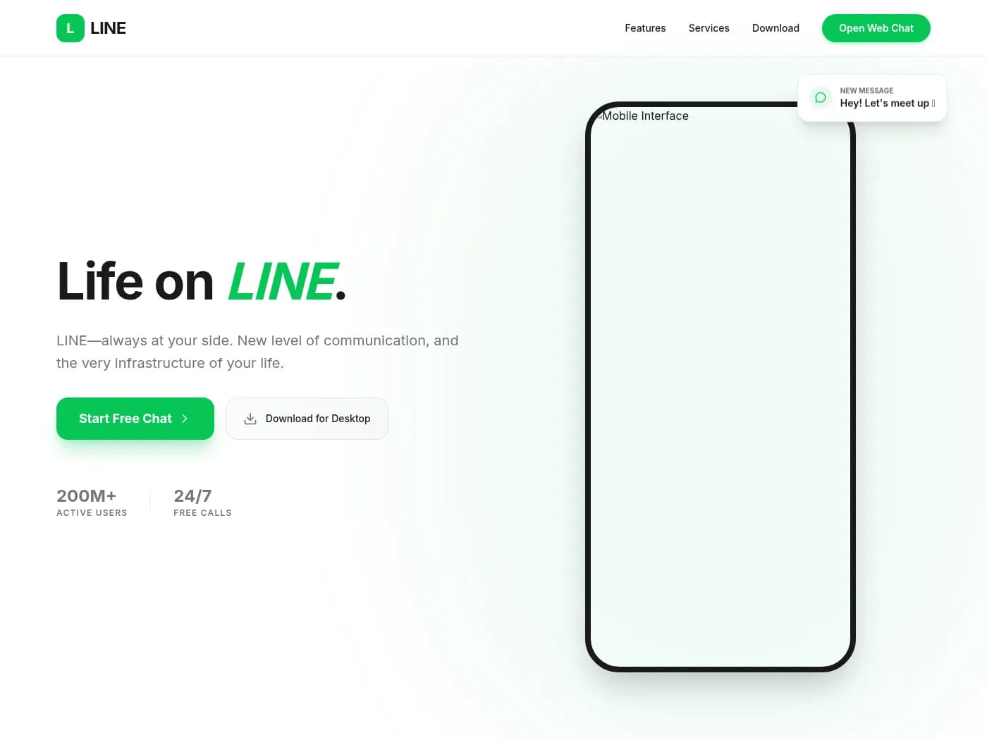 Line Chat Clone