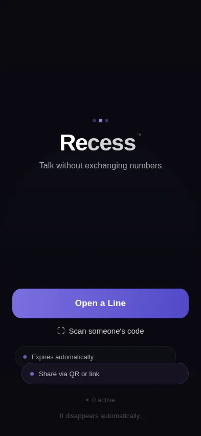 Line Temporary Chat