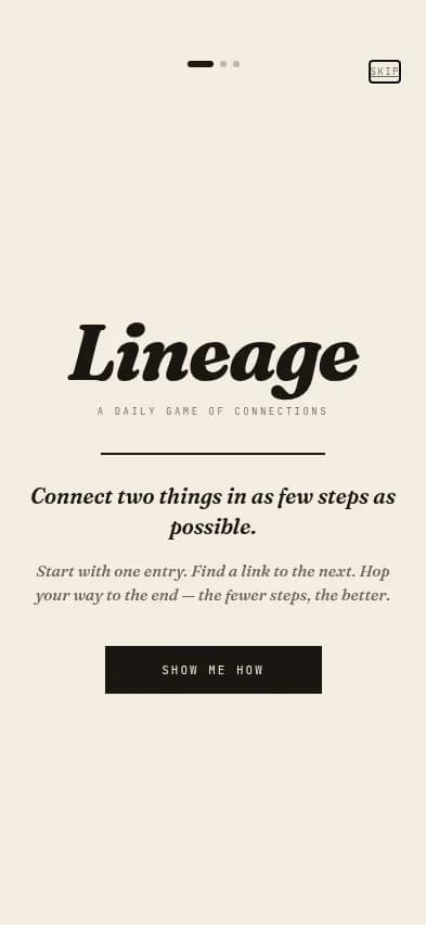 Lineage Puzzle App