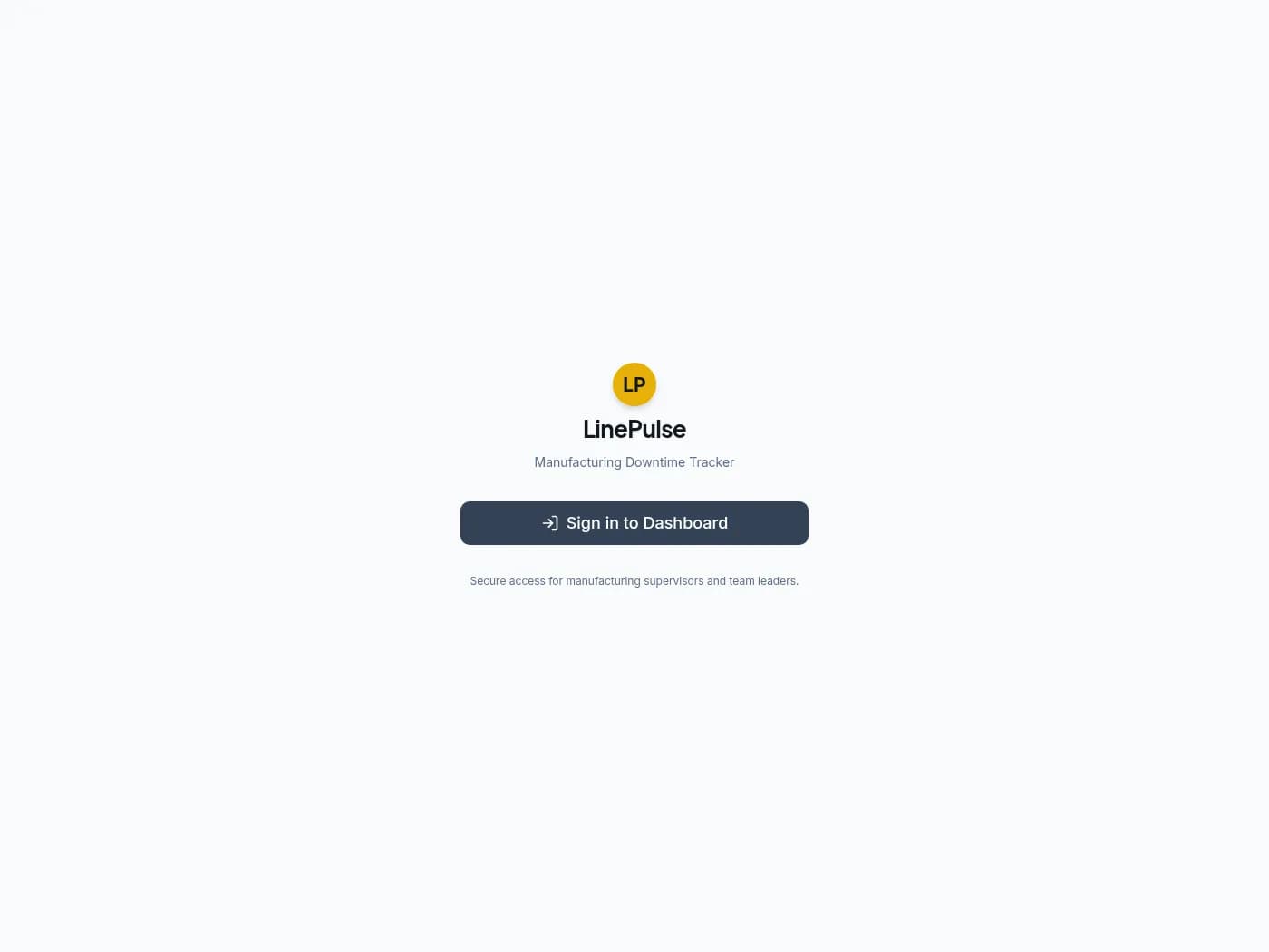 LinePulse Downtime Tracker
