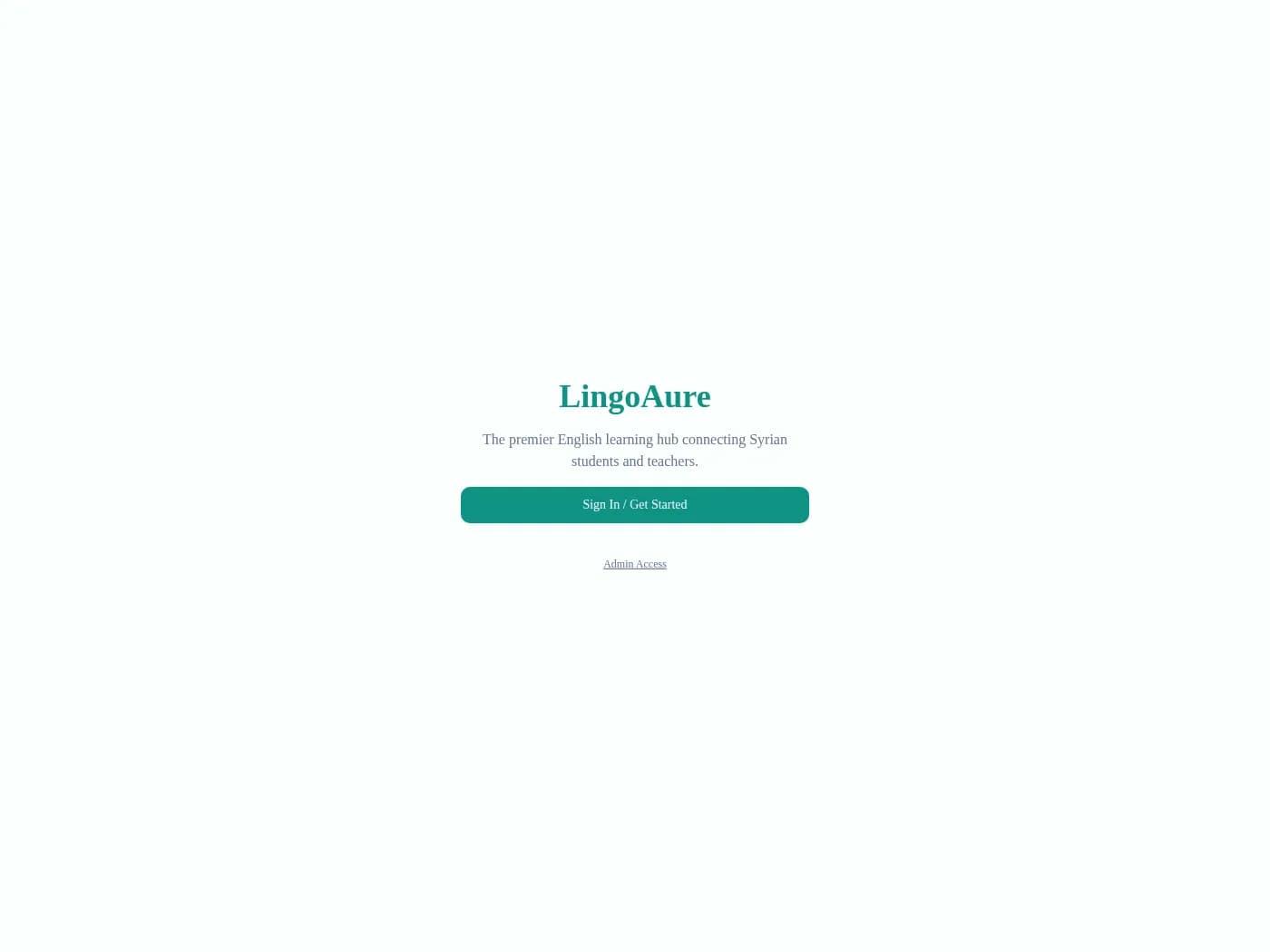 LingoAure Teacher-Student Hub
