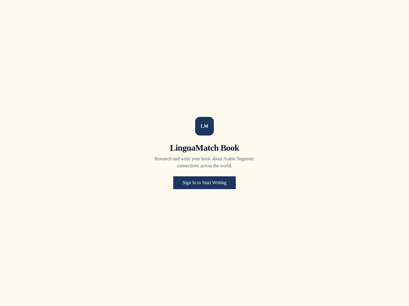 LinguaMatch Book Project