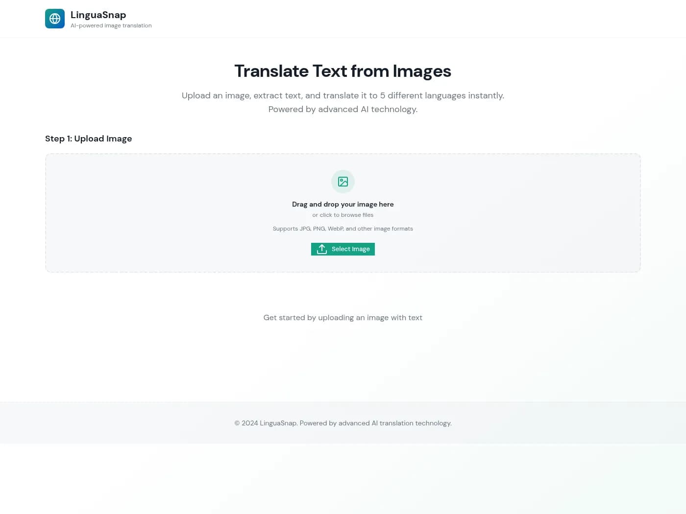 LinguaSnap Mock Site
