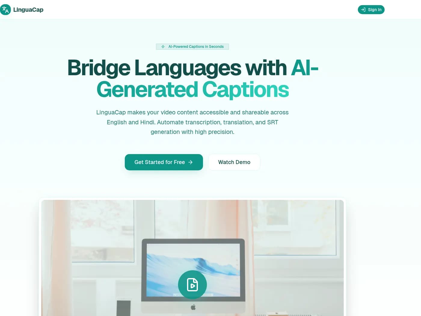 LinguaCap: AI Caption Maker