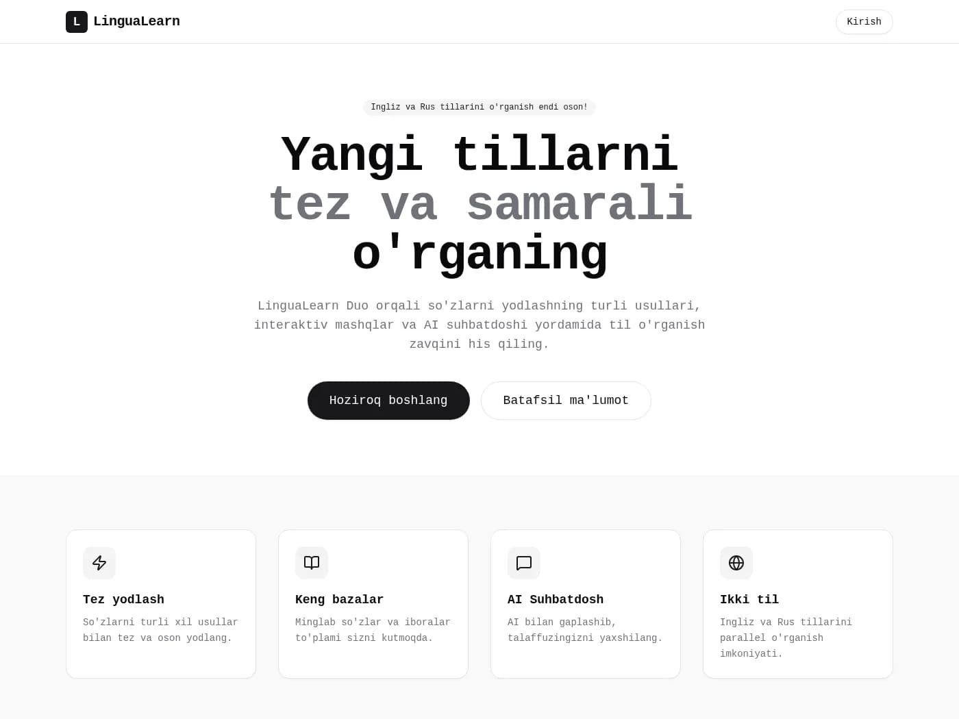 LinguaLearn Duo